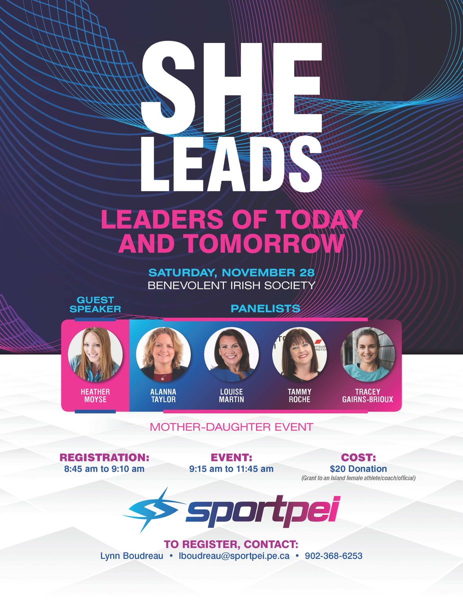 Leaders of Today and Tomorrow (“She Leads” event) | PEICurling.com