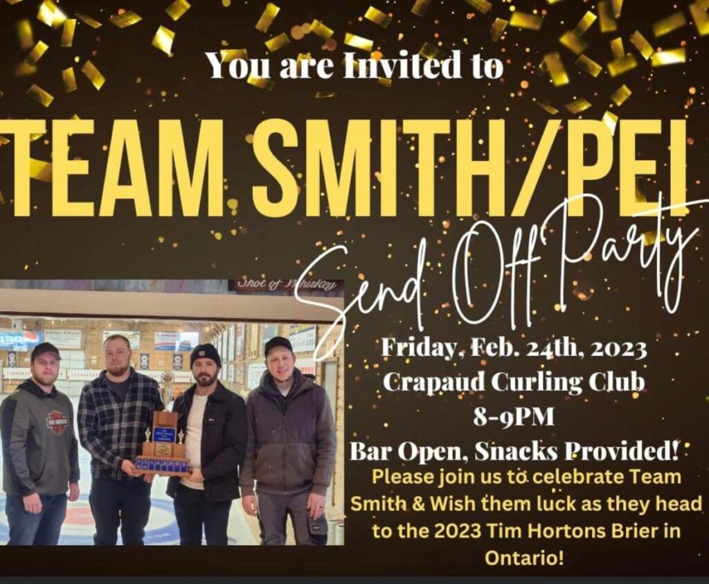 Team Smith Send Off Party | PEICurling.com